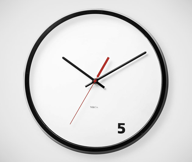 Five O’Clock Wall Clock Five O’Clock Wall Clock